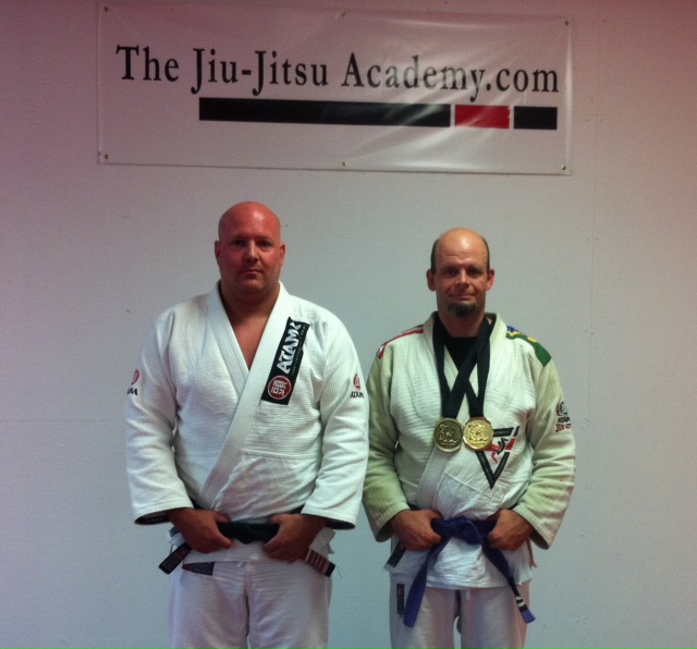 Bruce Shepherd proud of one of his purple belts | Graciemag