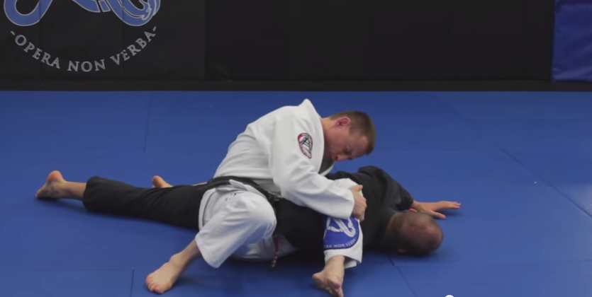 Video: Counter a single leg takedown by jumping for a flying omoplata ...