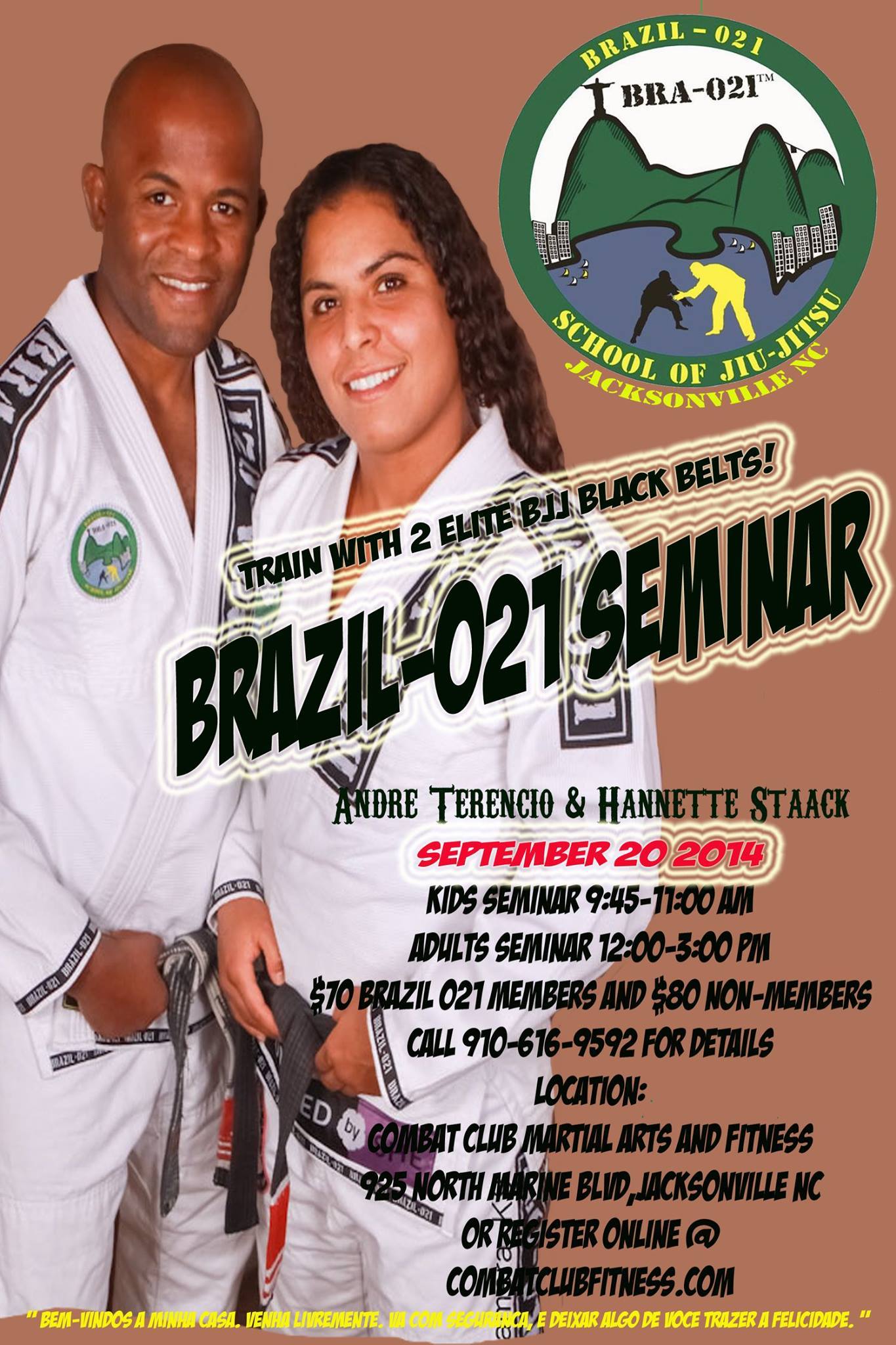 Brazil-021 leaders Andre Terencio & Hannette Staack are in North ...