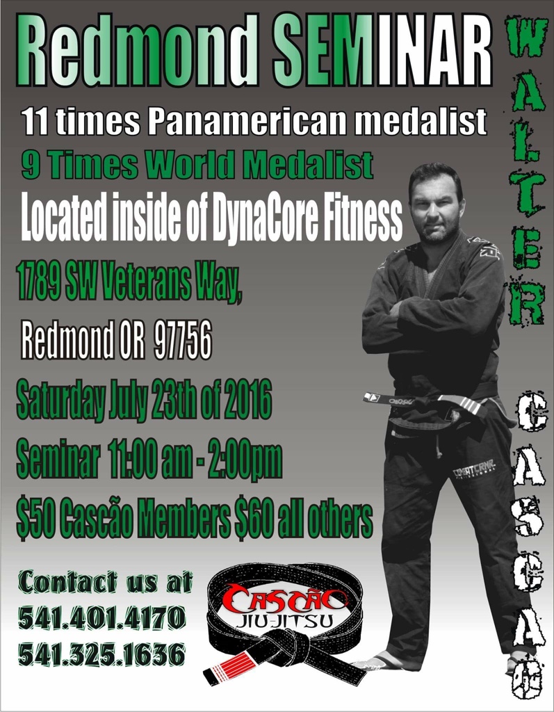 Learn two arm attacks and catch a class with Walter Cascão in Redmont ...