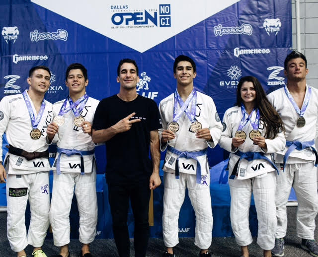 Gui Mendes celebrates AOJ’s double gold at the Dallas Open Jiu-Jitsu ...