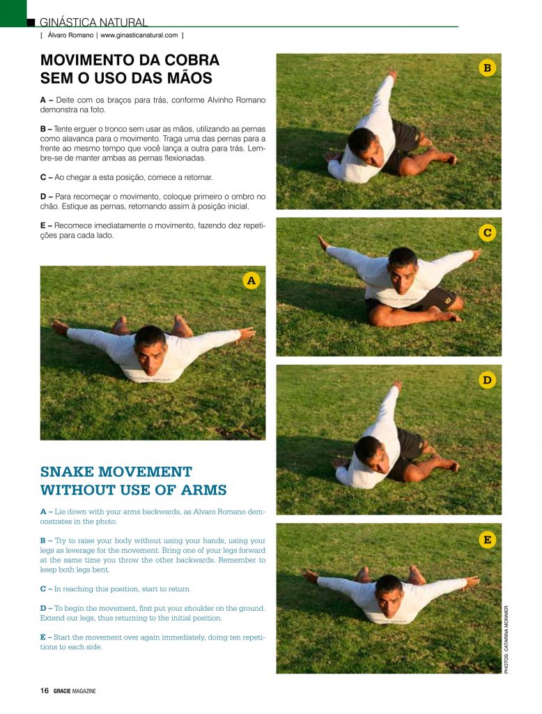 Ginástica Natural: Snake movement without use of arms | Graciemag